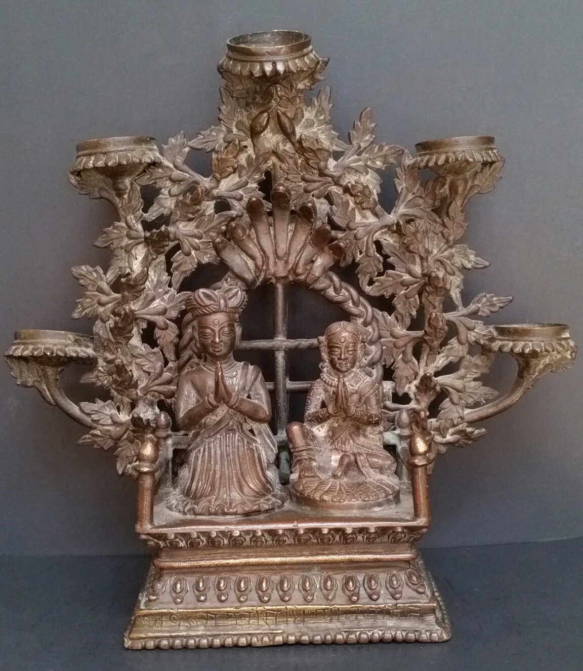 Nepali donors lamp | Bronzes of India – A personal collection