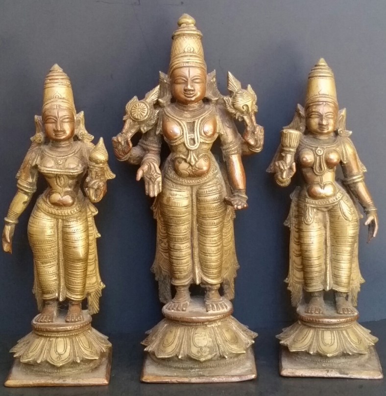 Vishnu consorts no prabhavali | Bronzes of India – A personal collection