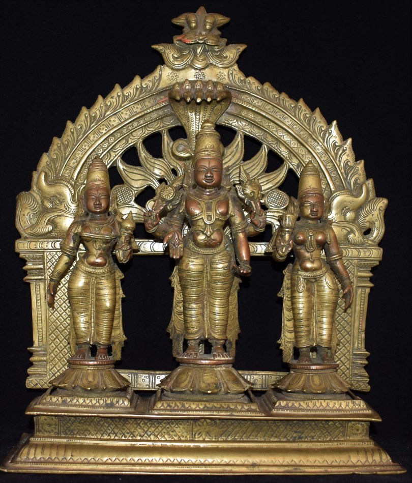 Vishnu and consorts GJ | Bronzes of India – A personal collection