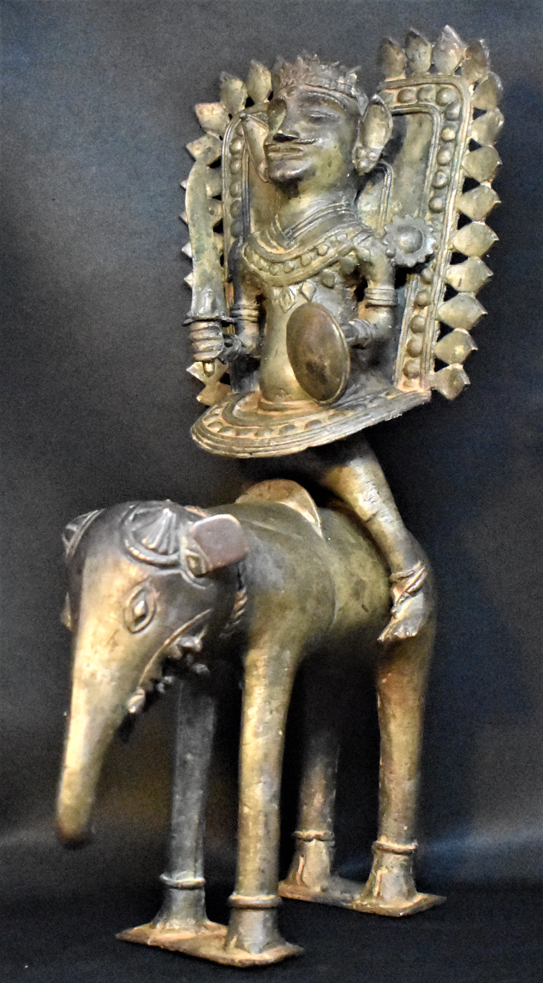 Bhuta figure on an elephant | Bronzes of India – A personal collection