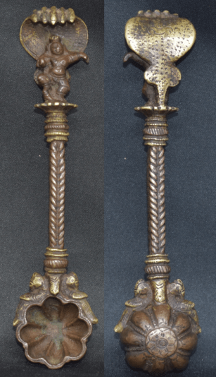 Puja Spoon (Ganga Jamuna) | Bronzes of India – A personal collection