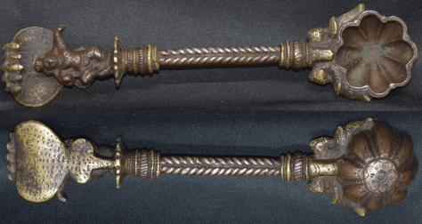 Puja Spoon (Ganga Jamuna) | Bronzes of India – A personal collection